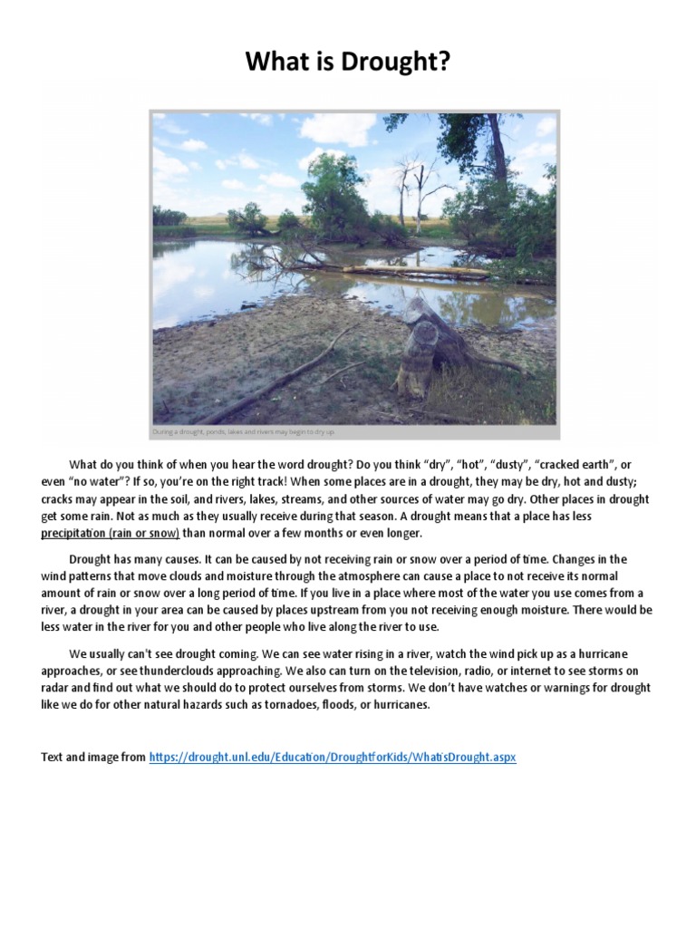 Understanding Drought for Kids | PDF | Home & Garden