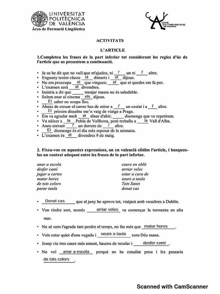 Activitats Tema 2 | PDF