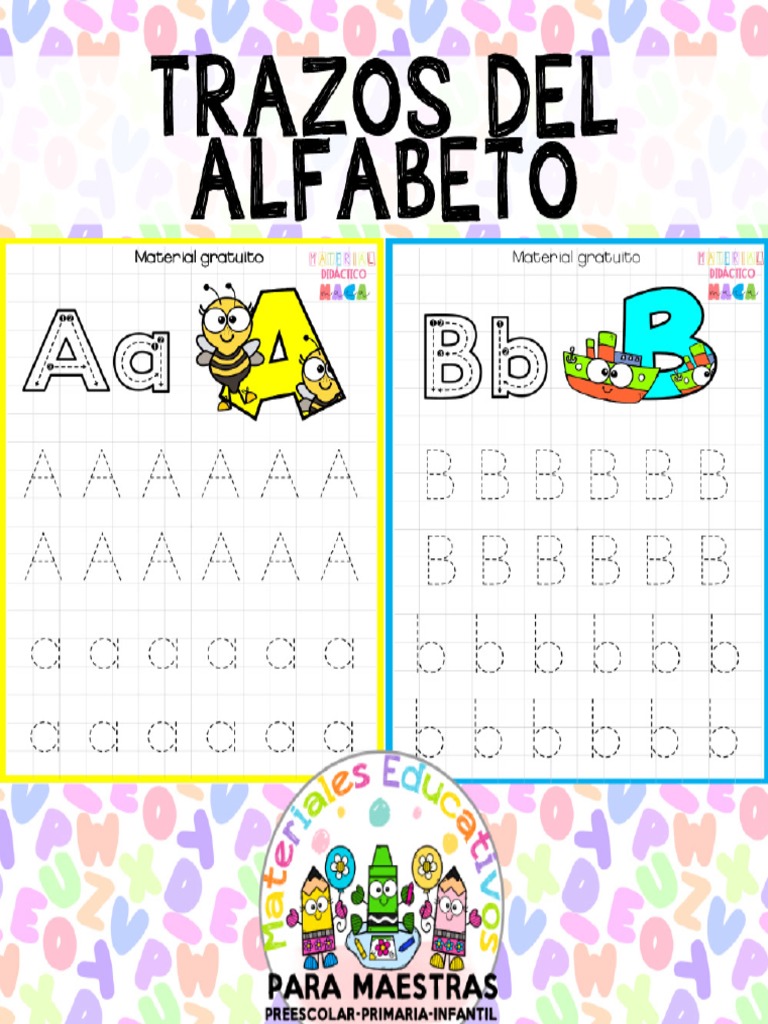 Trazos Letras Del Alfabeto Recopilado Por Materiales Educativos para ...