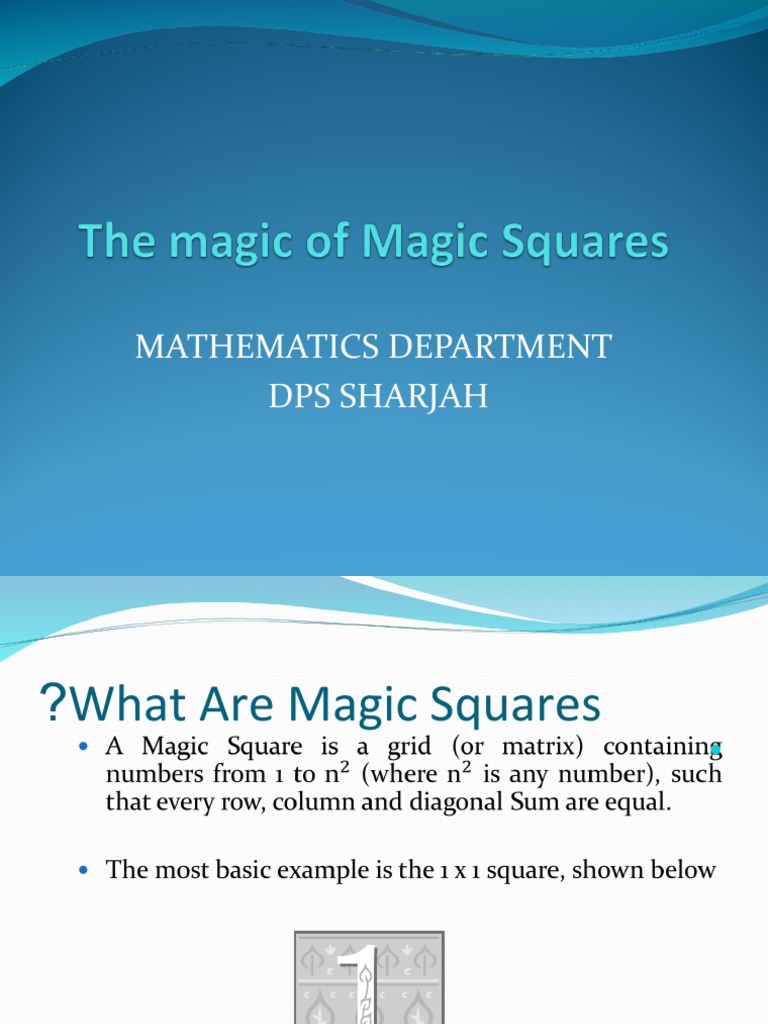 The - Magic - of - Magic - Squares 1 | PDF | Triangle | Geometry