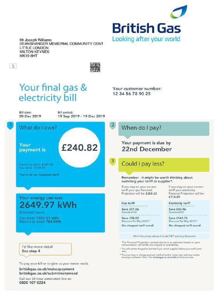Gas Bill | PDF