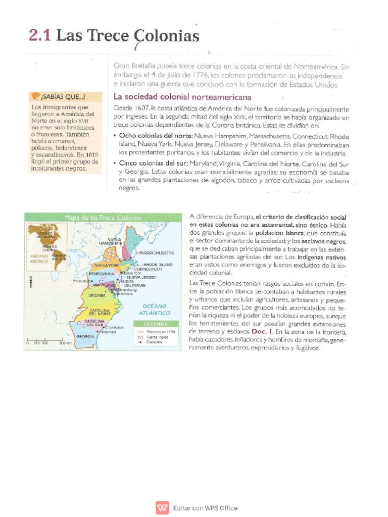 Las Trece Colonias | PDF