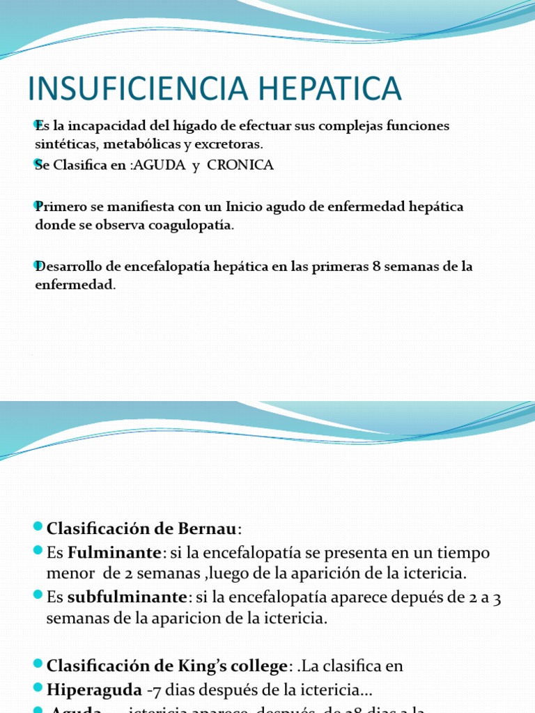 Clasificación de Insuficiencia Hepática | PDF