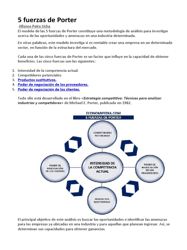 Clase 2 - Fuerzas de Porter | PDF | Economias | Business