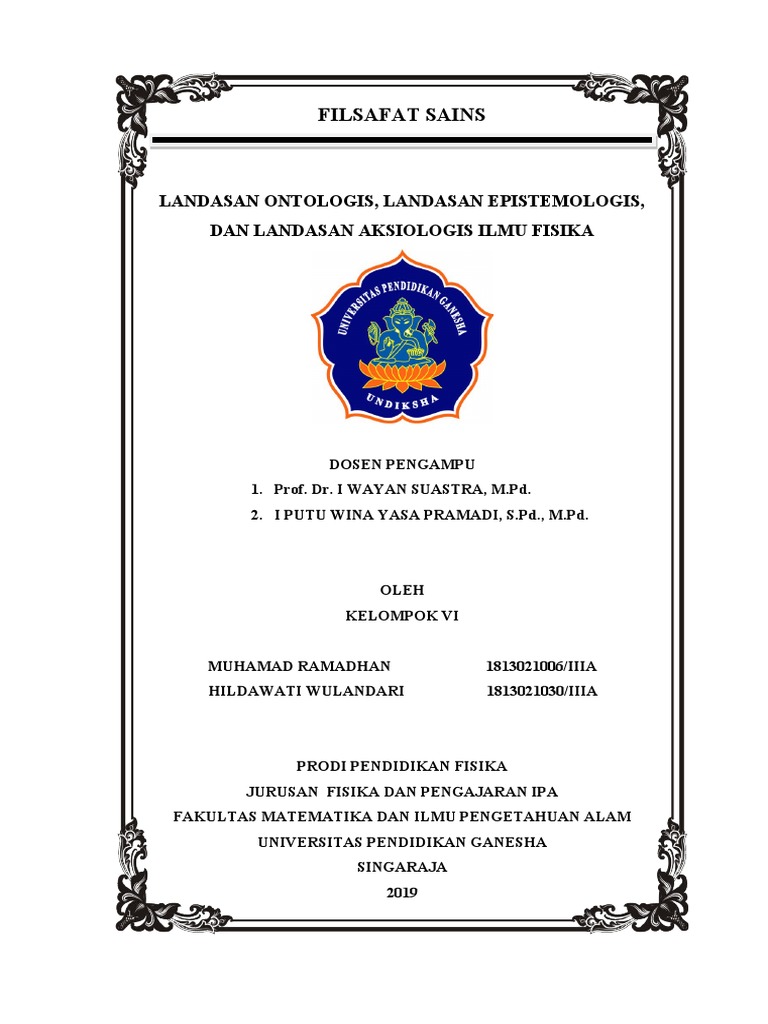 Kel. 6 Filsafat Sains | PDF | Sains & Matematika