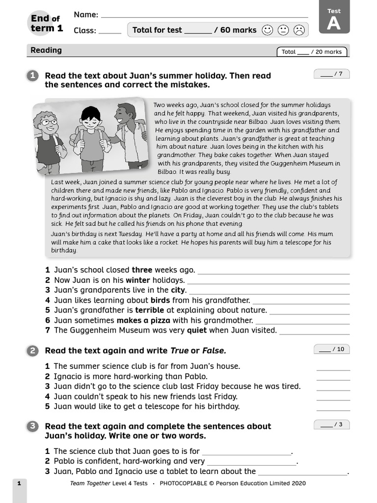 TT4 Tests EOT 1A | PDF