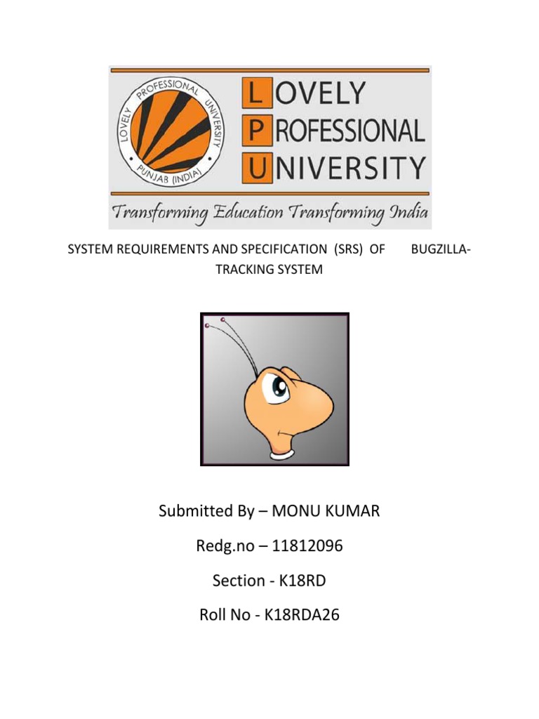 SRS Bugzlia | PDF | Software Bug | Databases