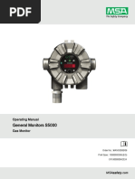 S5000 Gas Monitor Specifications | PDF | Relay | Sensor