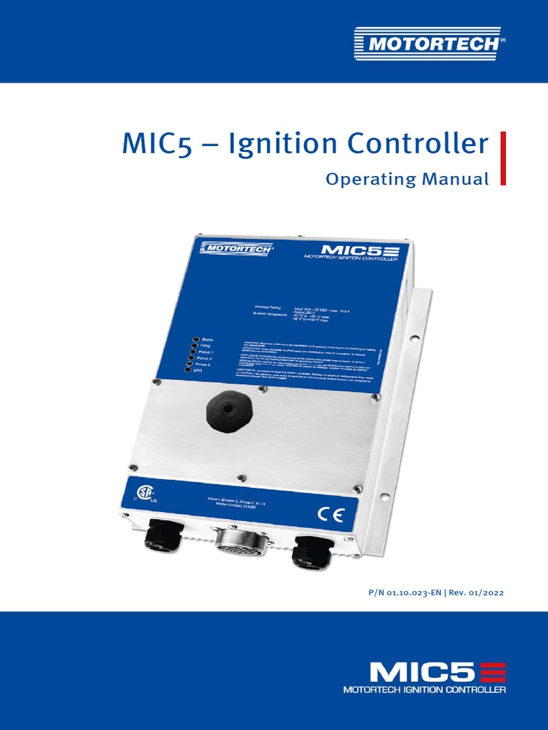 MOTORTECH Manual MIC5 01.10.023 EN 2022 01 WEB | PDF | Ignition System ...