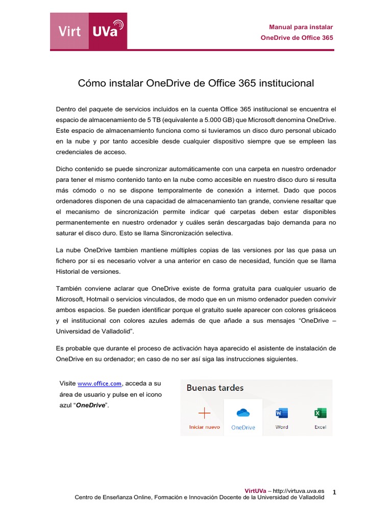 Manual Onedrive | PDF | Archivo de computadora | Arquitectura de ...