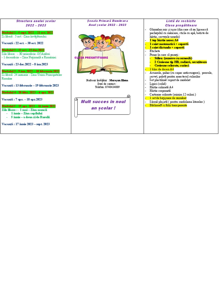 Pliant Cls - Preg. 2022-2023 | PDF