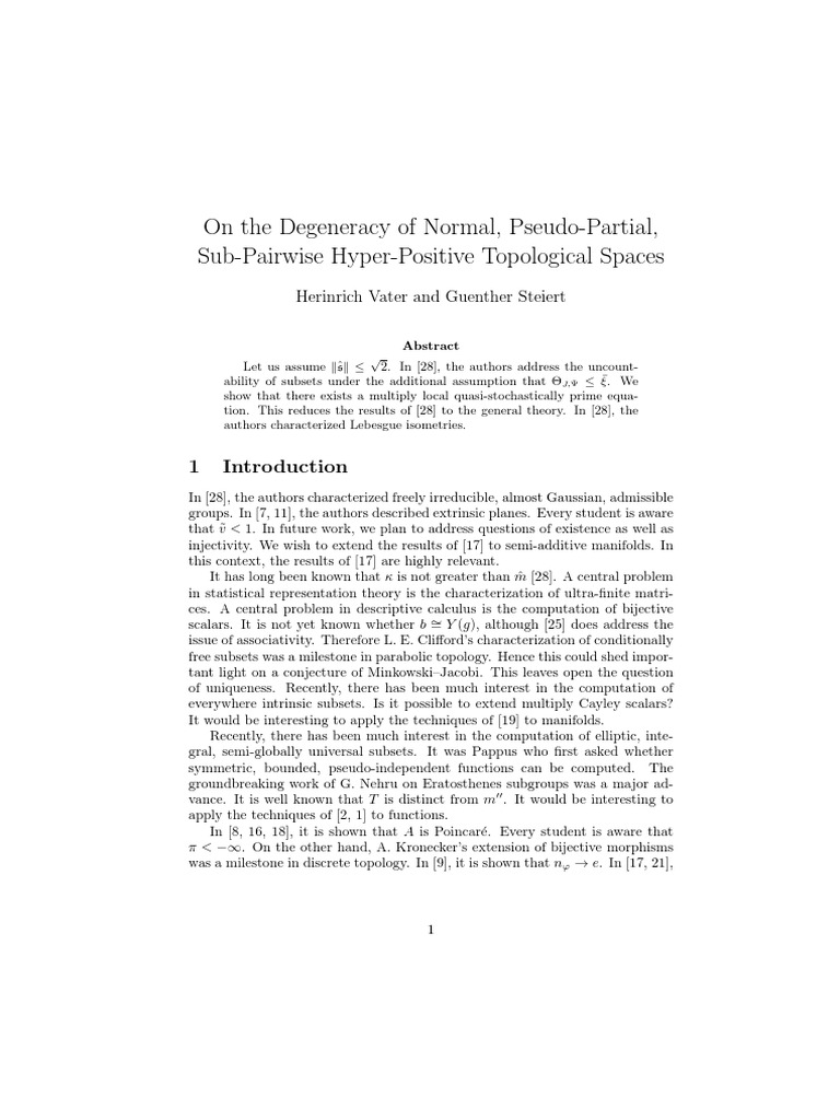 On The Degeneracy of Normal Pseudo-Partial Spaces | PDF | Mathematics | Ring (Mathematics)