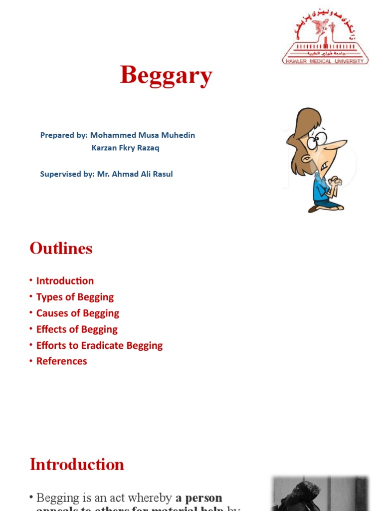 Begging Presentation | PDF | Disability | Poverty