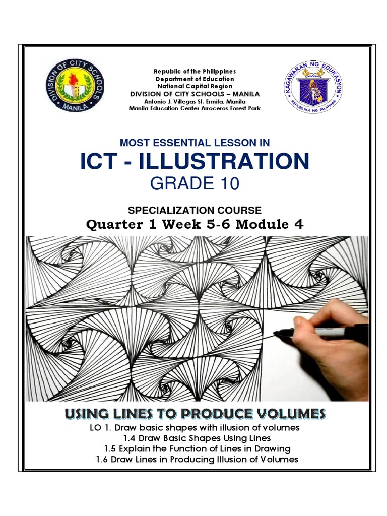 Ict Illustration 10 q1 w5 6 Mod4 | PDF | Drawing | Shape