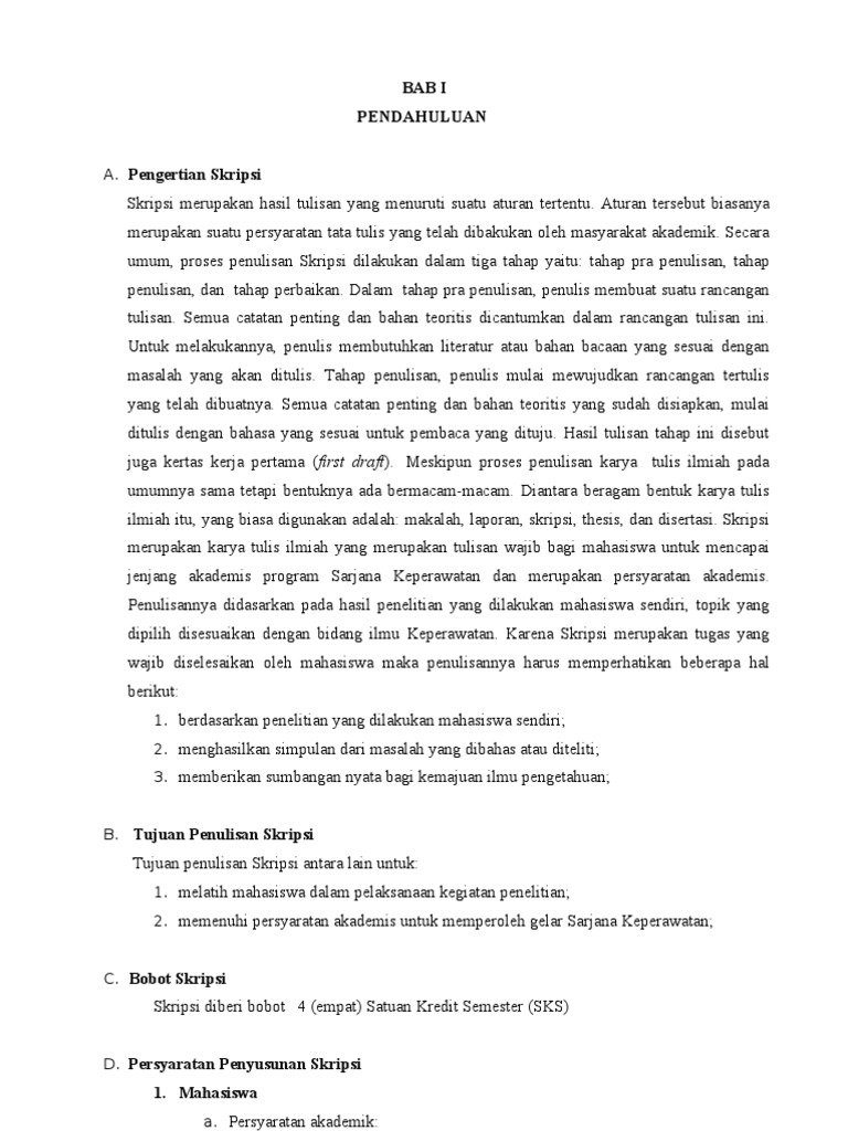 Pedoman SKRIPSI UNEJ | PDF