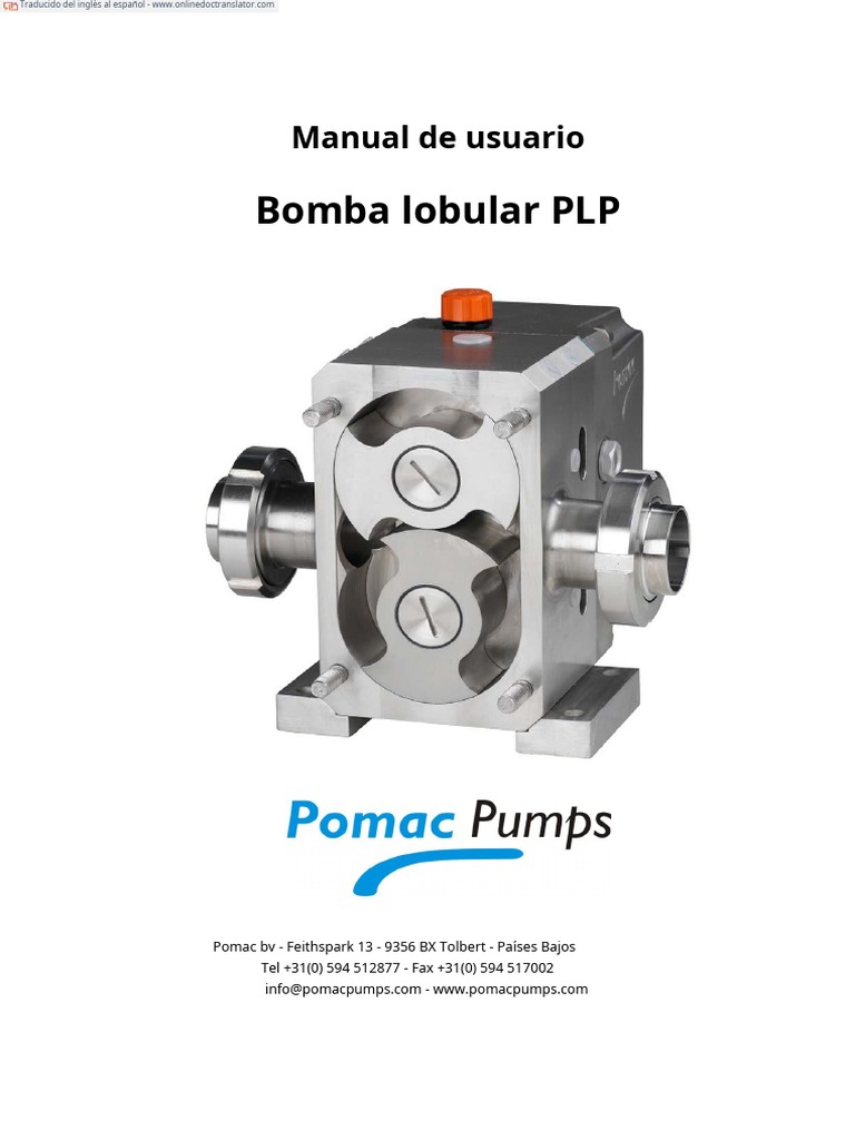 PLP Manual Pomac | PDF | Bomba | Bienes manufacturados