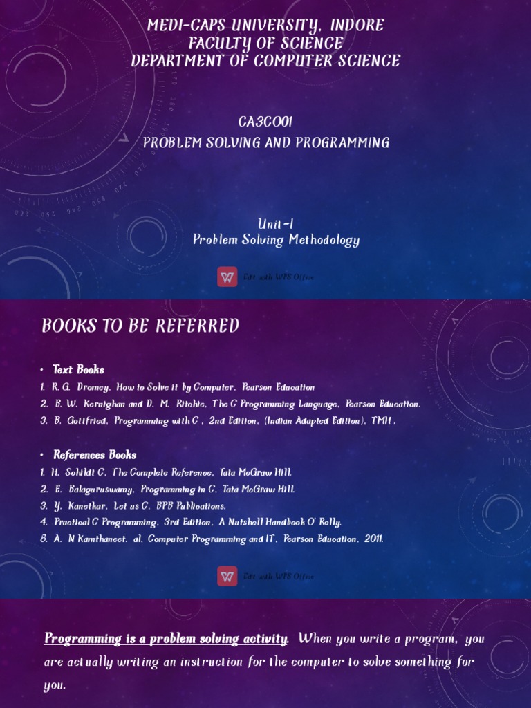 Unit I Pdf Algorithms Computer Programming 