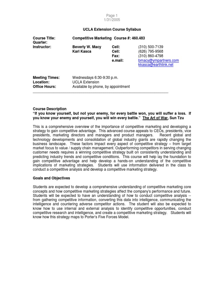 Ucla | PDF | Strategic Management | Marketing Strategy