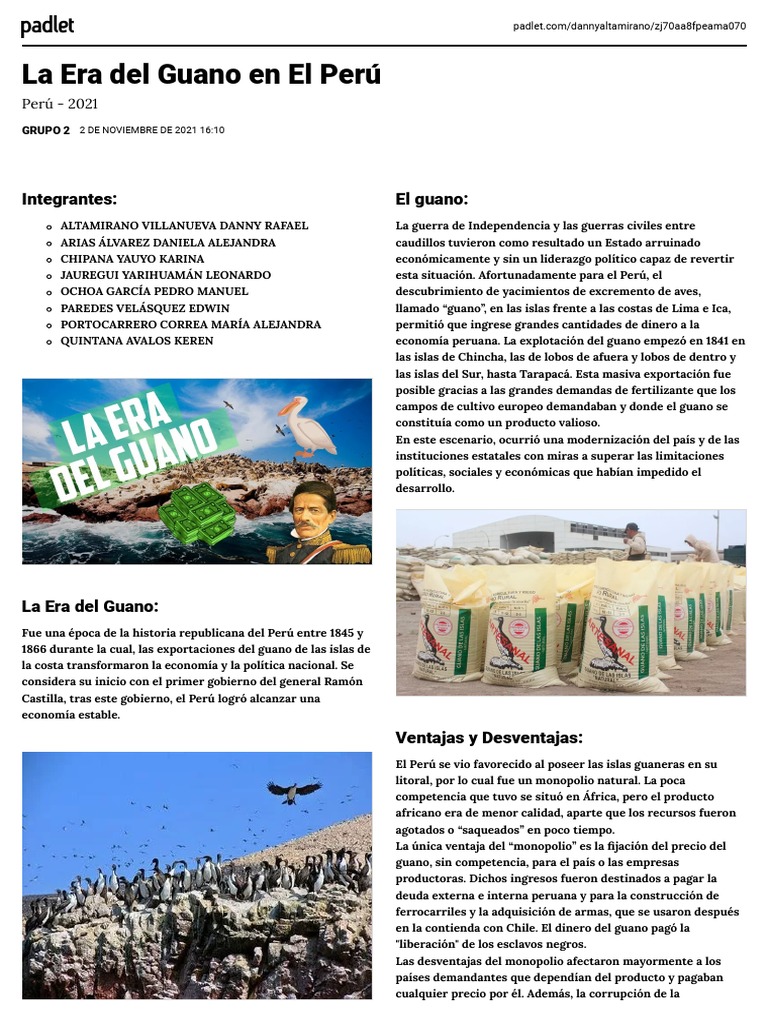 La Era Del Guano | PDF | Perú