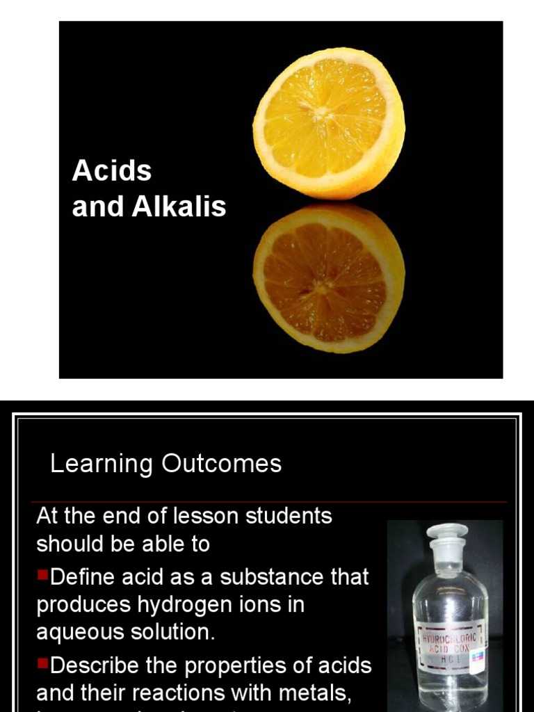 Acids and Alkalis | PDF | Acid | Salt (Chemistry)