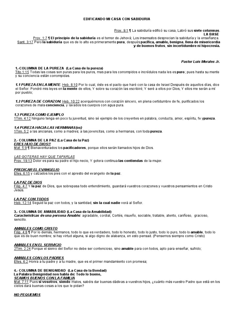 Edificando Mi Casa Con Sabiduria | PDF | Cristo (título) | Teología