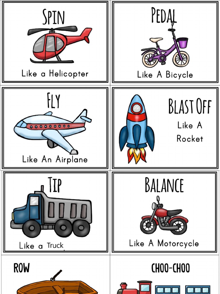 Transportation Gross Motor Activity | PDF