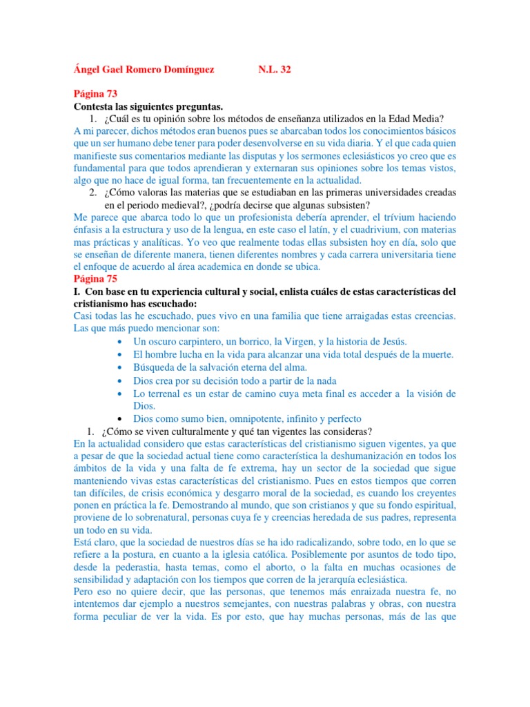 Àngel Gael Romero Domìnguez. 6o. B Filosofìa | PDF | Dios | Fe