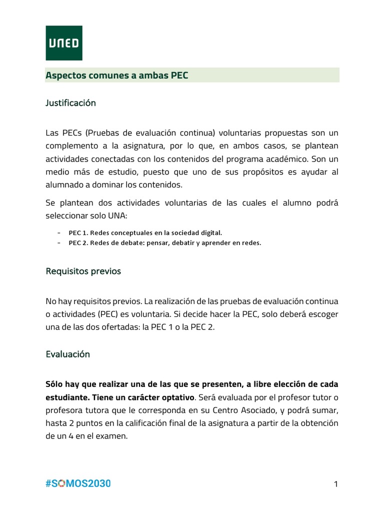 Pec1 Sc Pdf Aprendizaje Evaluación