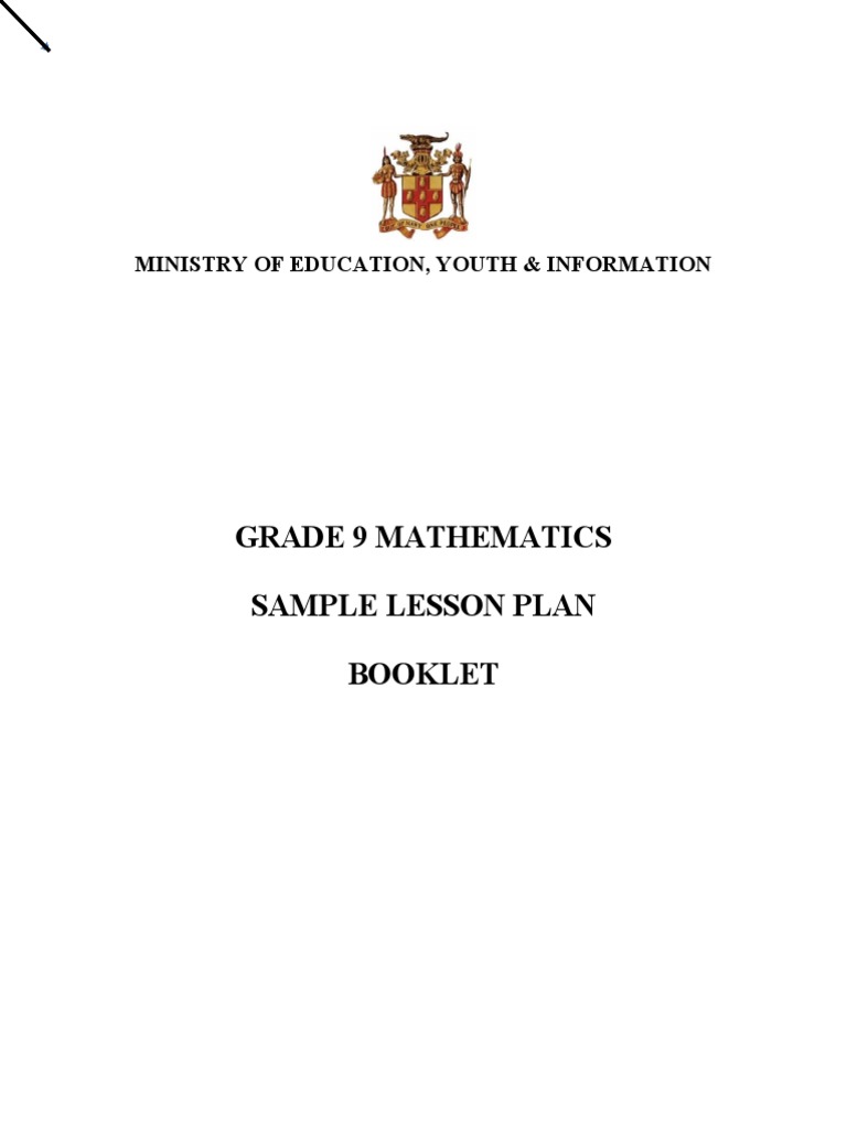 NMP - Grade 9 Sample Mathematics Lesson Plan Booklet - 20203008 - v2 ...
