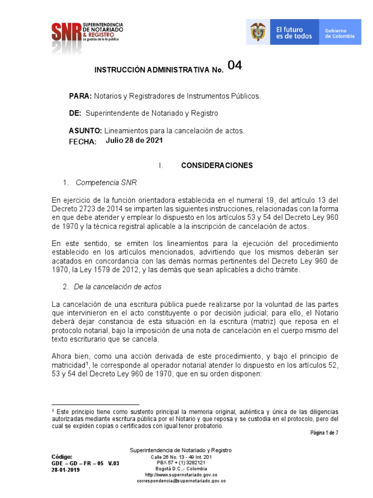 Instruccion - Admin 254 20210728173516 | PDF | Justicia | Crimen y violencia