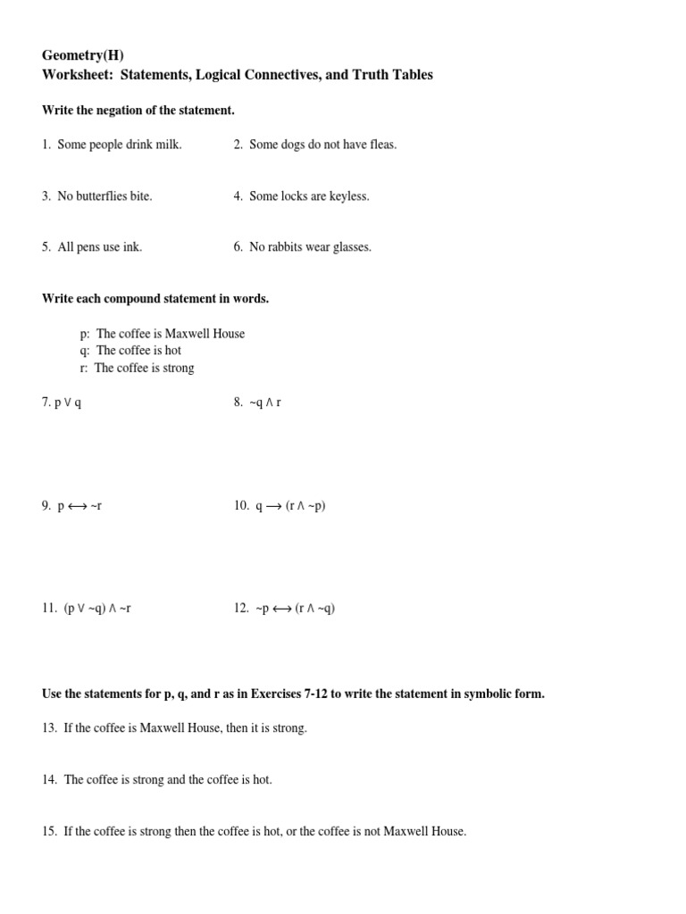 Truth Tables Worksheet Logic Gates Truth Tables Worksheet | Teaching