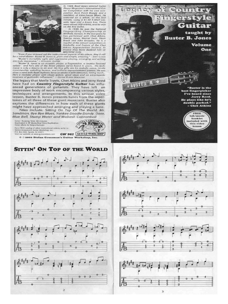 Buster B. Jones - Legacy of Country Fingerstyle Guitar Vol.1 | PDF