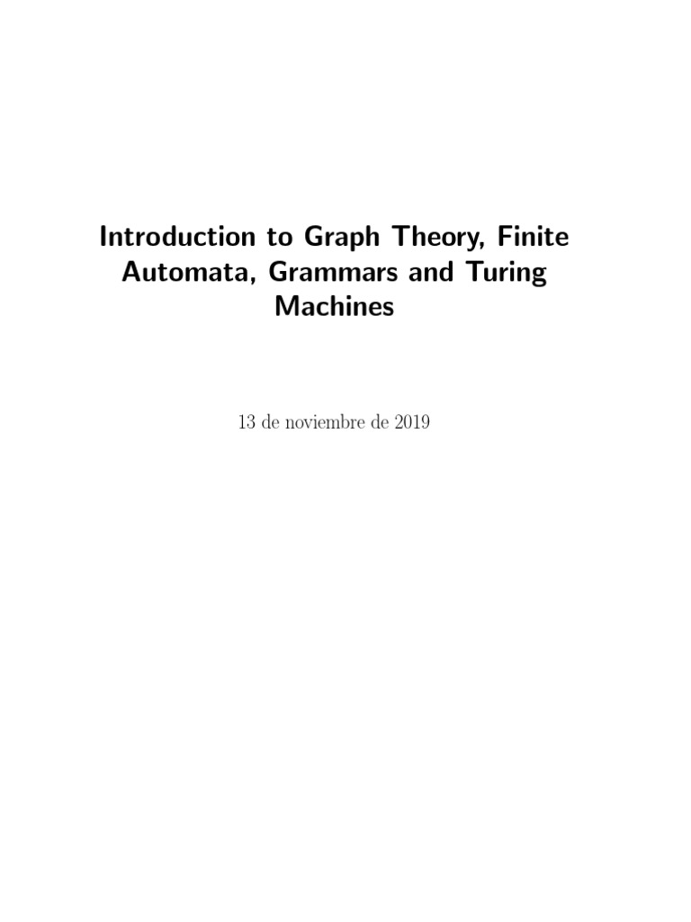 Libro Automatas OH2020 | PDF | Graph Theory | Vertex (Graph Theory)