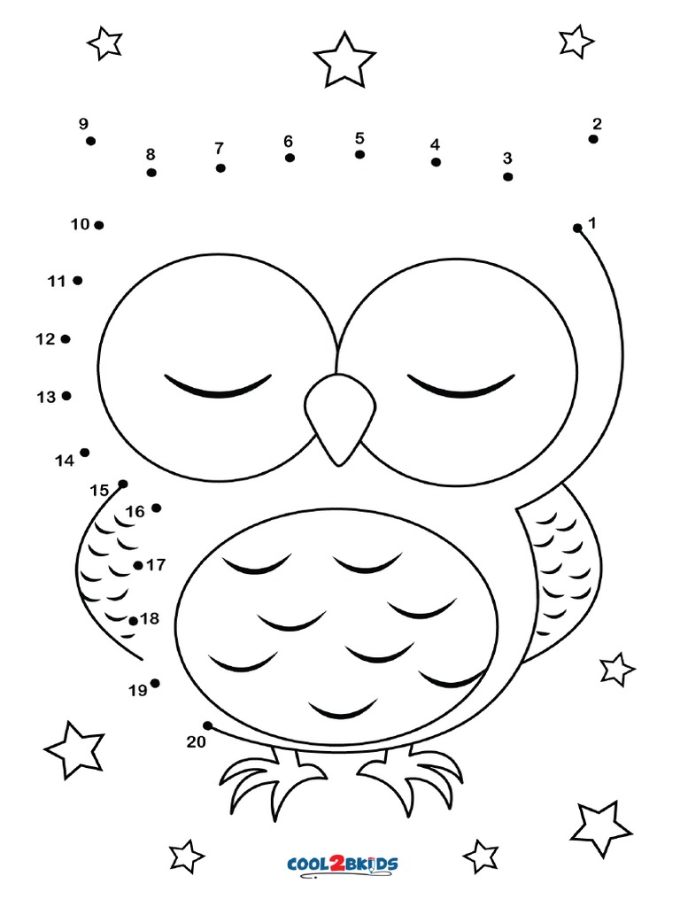 Connect The Dots Preschool Worksheets | PDF