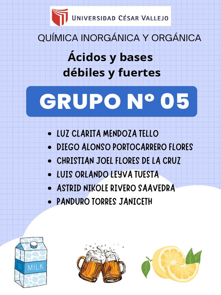 Ácidos y Bases Débiles y Fuertes. | PDF | Ácido | Ácido clorhídrico