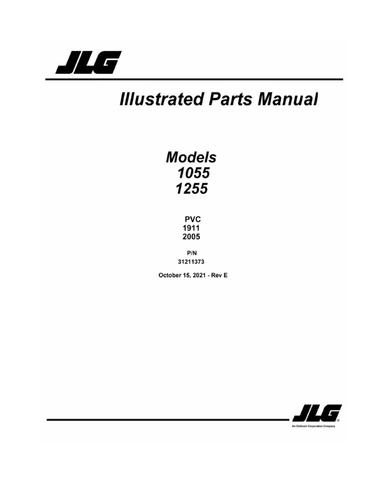 E - 1055 1255 - JLG - Parts - English | PDF | Axle | Vehicle Parts