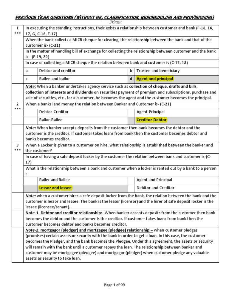 BIBM Question Bank | PDF | Negotiable Instrument | Cheque