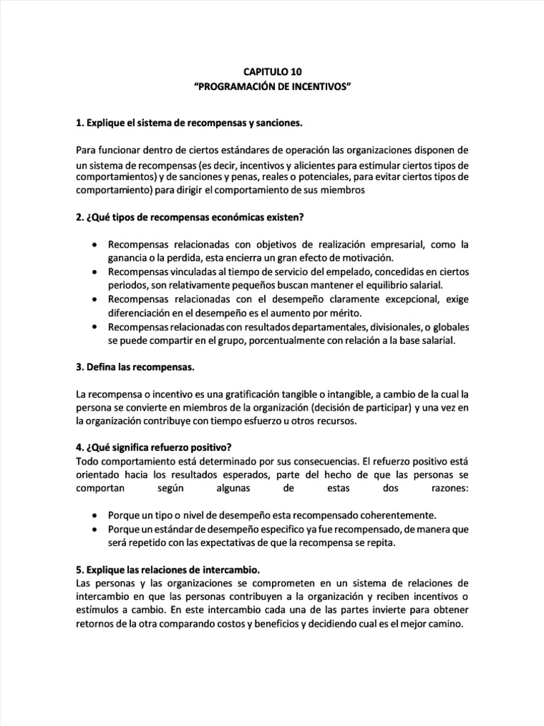 PDF Capitulo 10 Gestion de Talento Humano - Compress | PDF | Salario | Motivación