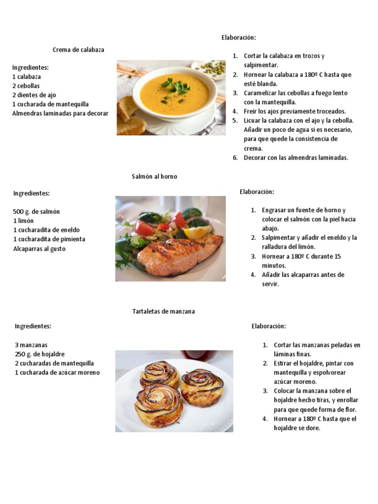 10 Recetas de Comida | PDF | Espaguetis | Queso