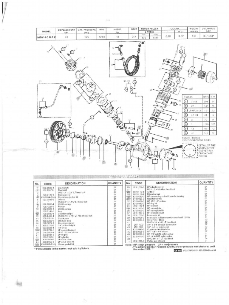 Manual de Partes Compresor | PDF