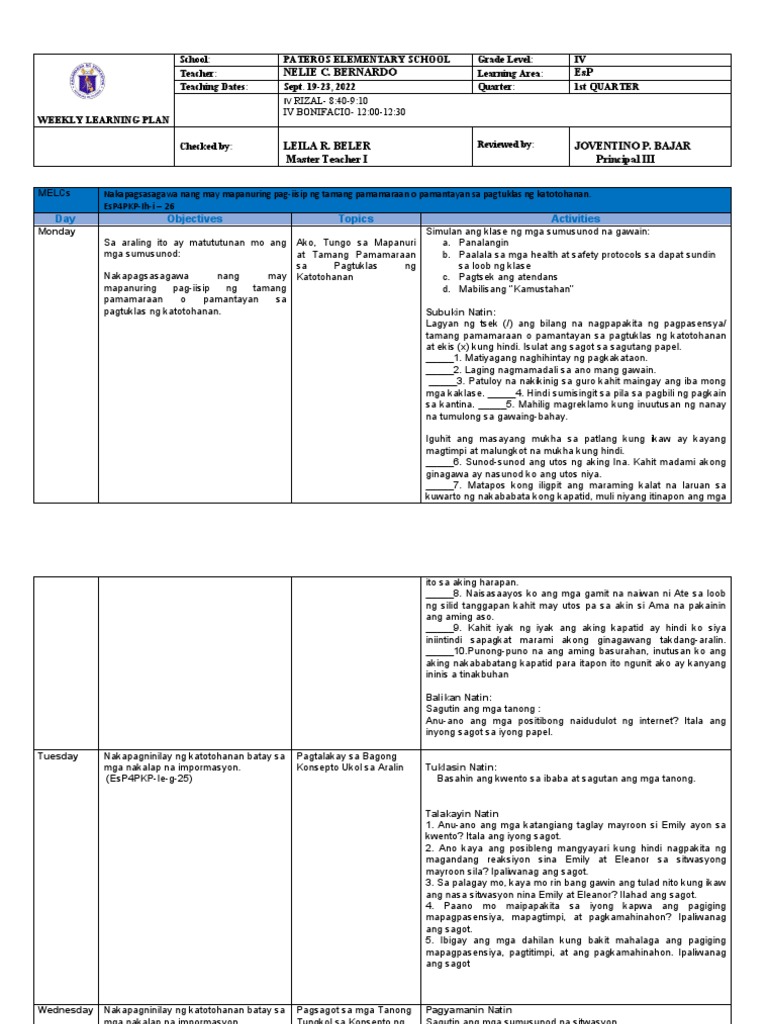 ESP4 Sept 19 Sep 24 | PDF