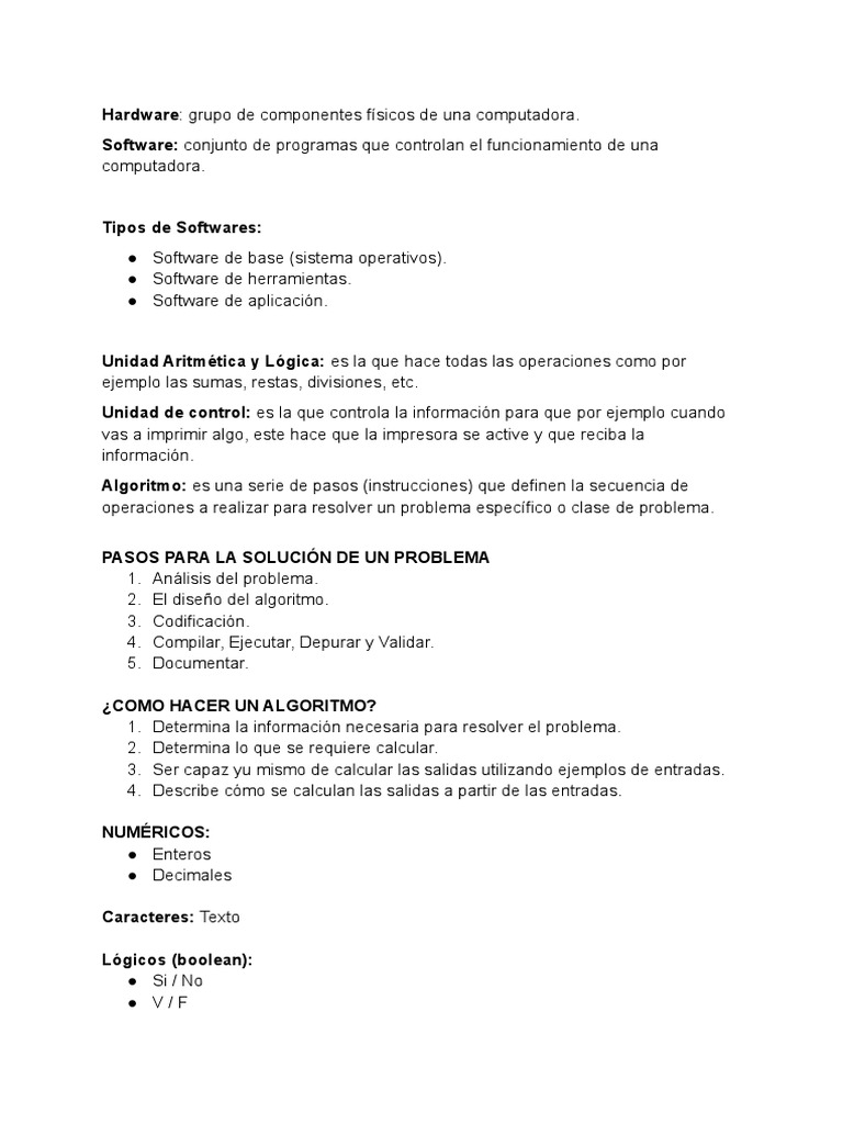 Clase de Programacion Semana 3 | PDF | Métodos y materiales de enseñanza | Informática