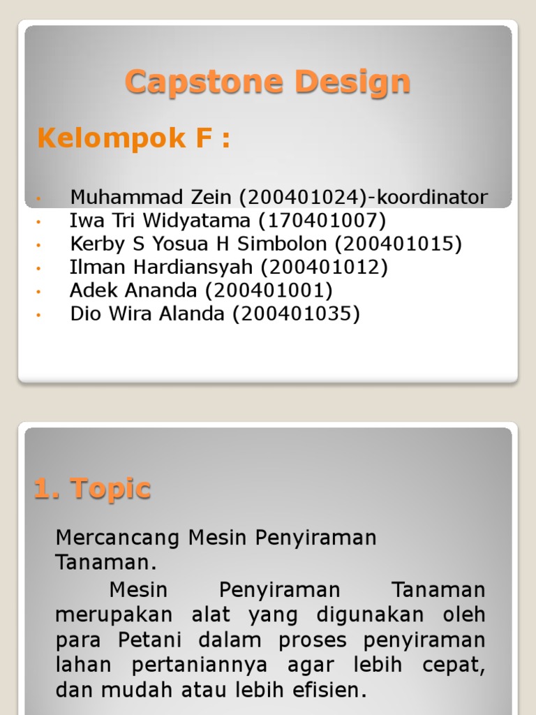 Capstone Design Kelompok F | PDF | Griya & Taman | Seni