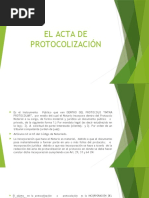 El Acta de Protocolización PDF | PDF | Instituciones sociales | Ciencias sociales