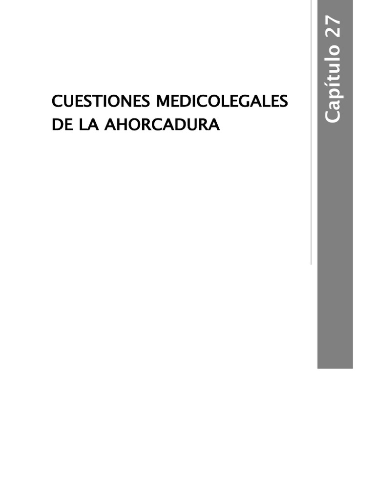 Ahorcaduras: Tipos y Aspectos Medicolegales | PDF | Suicidio | Anatomía