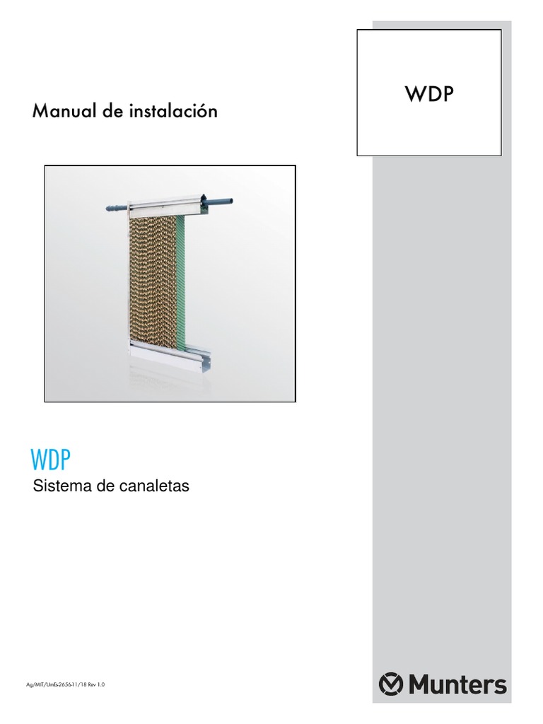 Agh Manual Installation WDP Es | PDF | Agua | Cloro
