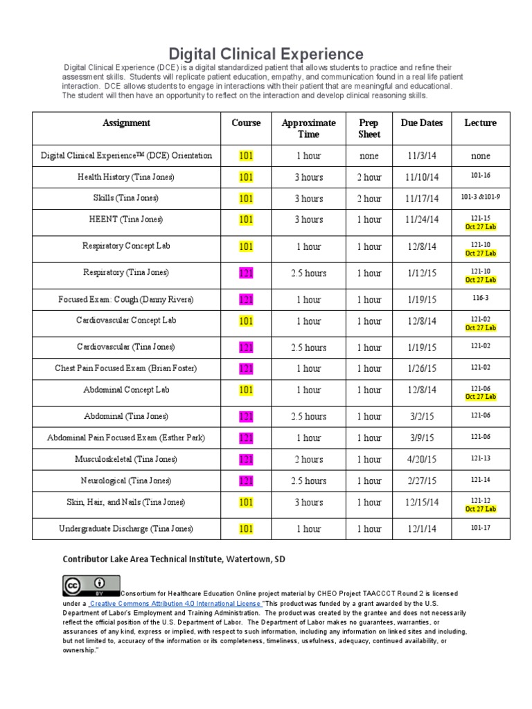 Digital Clinical Experience Layout | PDF | Medicine | Health Sciences