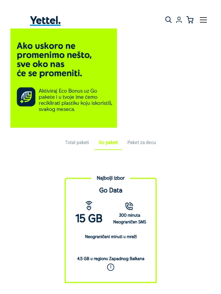 Go Paketi Yettel Ponuda Jesen 2022 | PDF