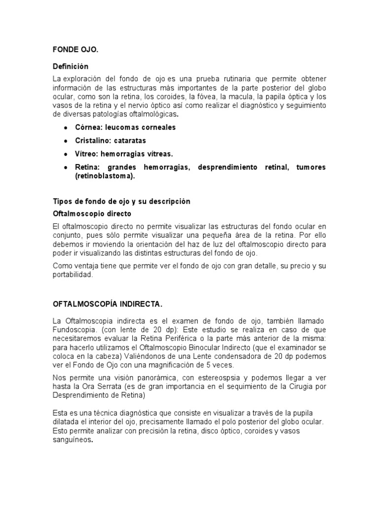 Fonde Ojo Ya | PDF | Ojo humano | Ojo