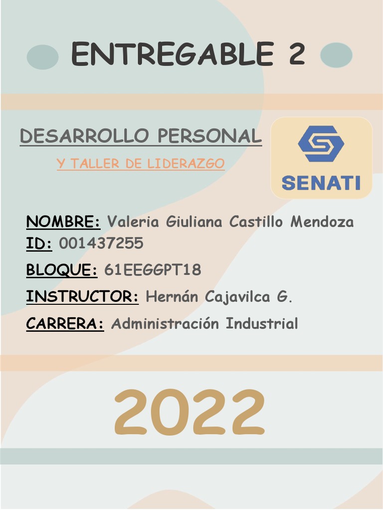 E2 Desarrollo | PDF | Autoestima | Experiencia